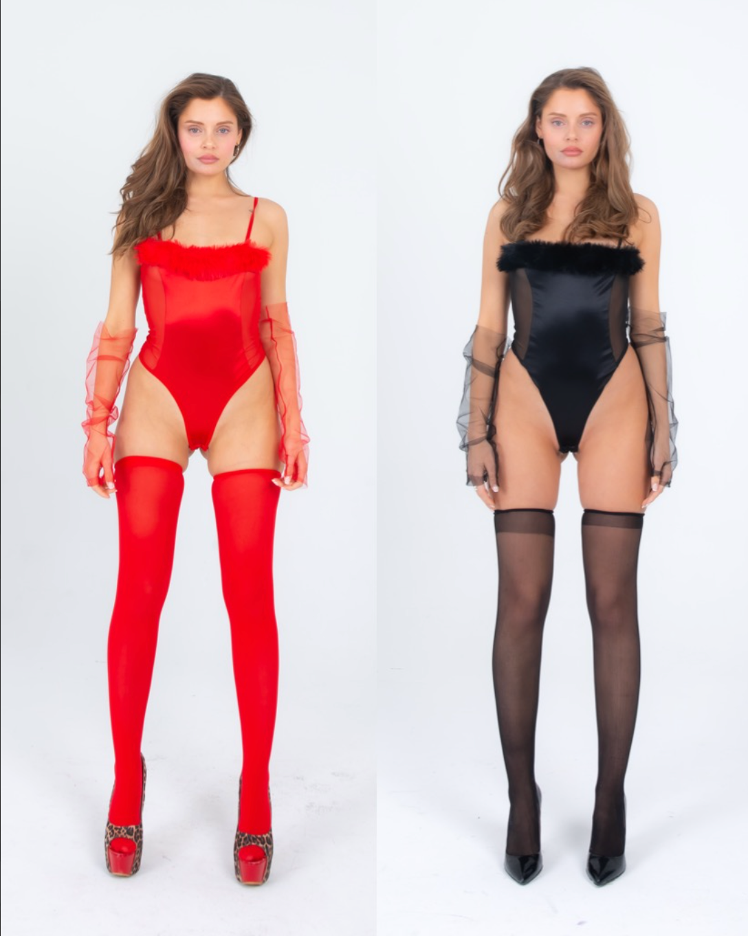 Bodysuit Seti: Red Swan + Luna 2'li Set